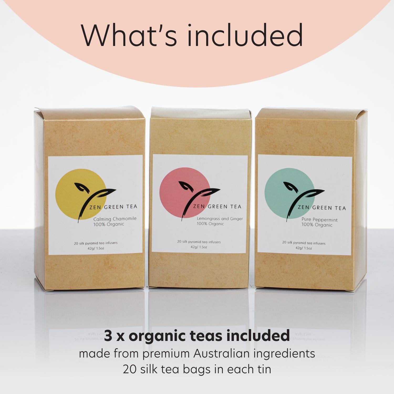 Australian Botanical Tea Tin Set - Zen Green Tea